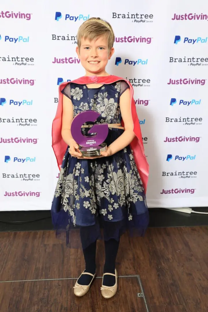 Maddison Harris wins Young Fundraiser of the Year at JustGiving Awards ...