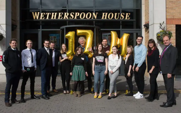 J D Wetherspoon hits £17million milestone in support of children and ...